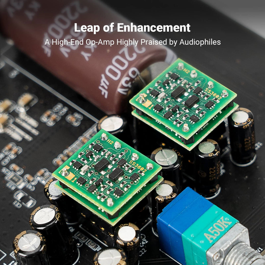 Replaceable BT20A PRO V3 Op-Amp Chips - SS3602, MUSES02, OPA – Fosi Audio