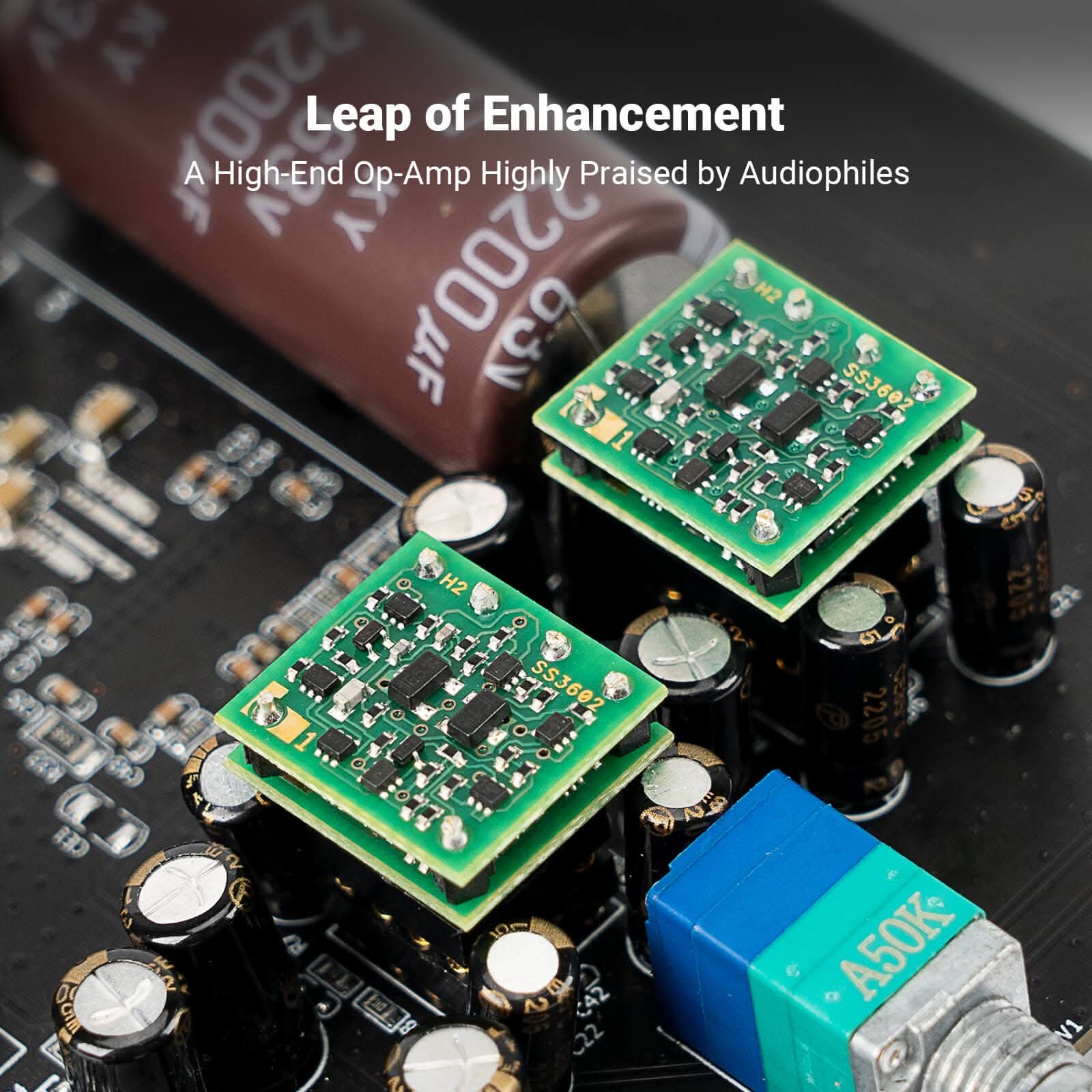 Replaceable BT20A PRO V3 Op-Amp Chips - SS3602, MUSES02, OPA – Fosi Audio