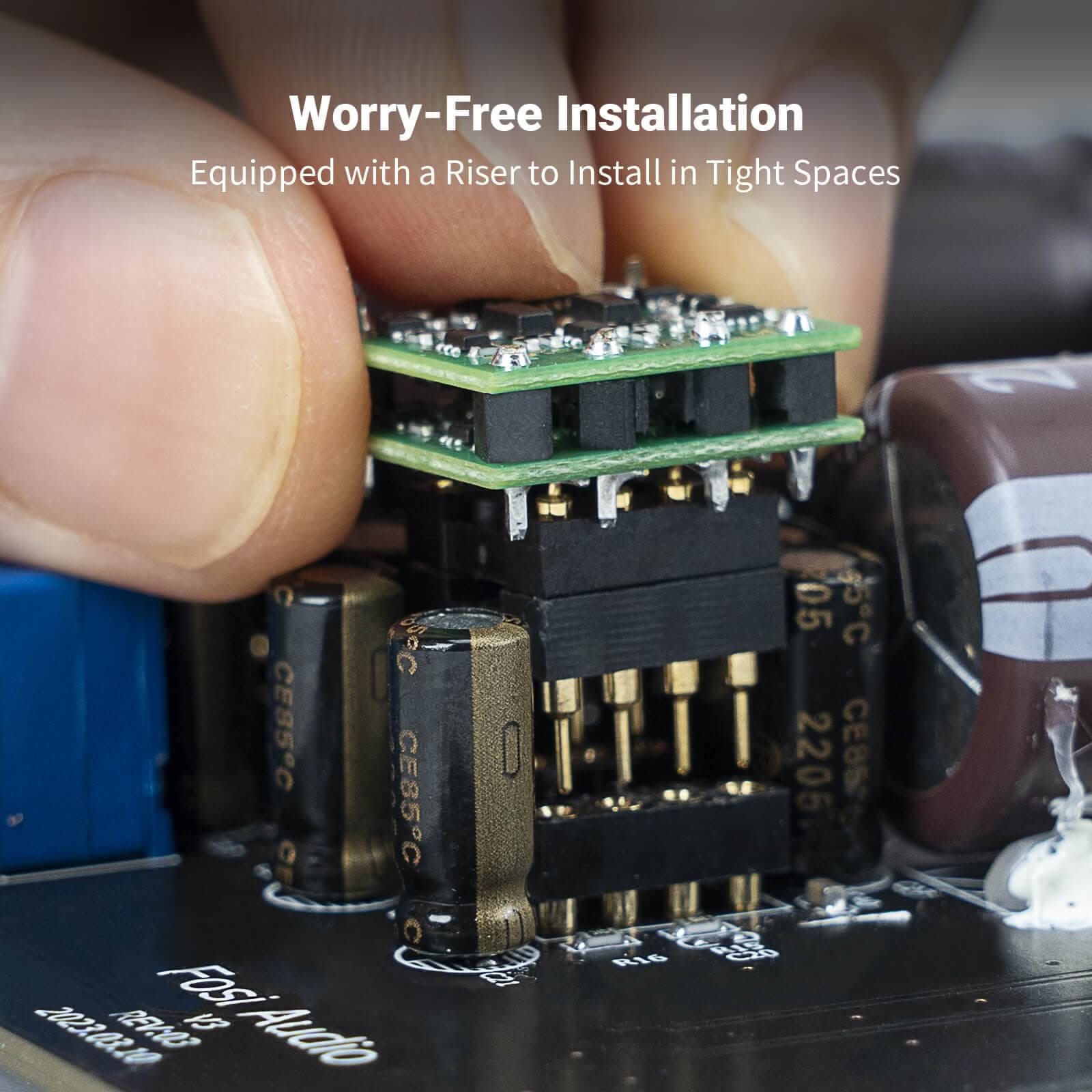 Replaceable BT20A PRO V3 Op-Amp Chips - SS3602, MUSES02, OPA – Fosi Audio