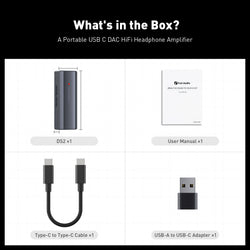 Fosi Audio DS2 Mini Audio USB DAC Headphone Amplifier