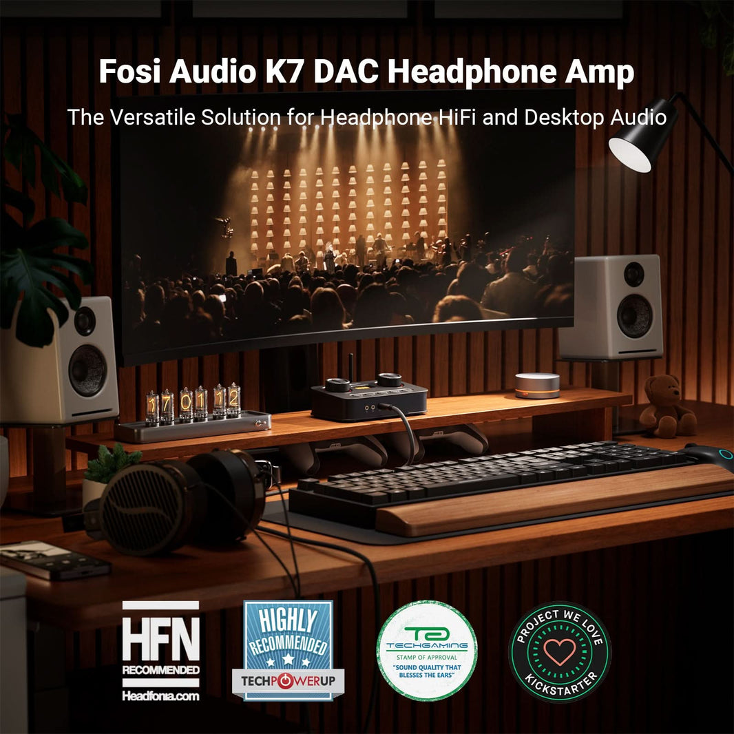 Fosi Audio K7 Gaming DAC Headphone Amp