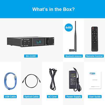 DA2120C Bluetooth Subwoofer Amp DAC with Remote Control – Fosi Audio