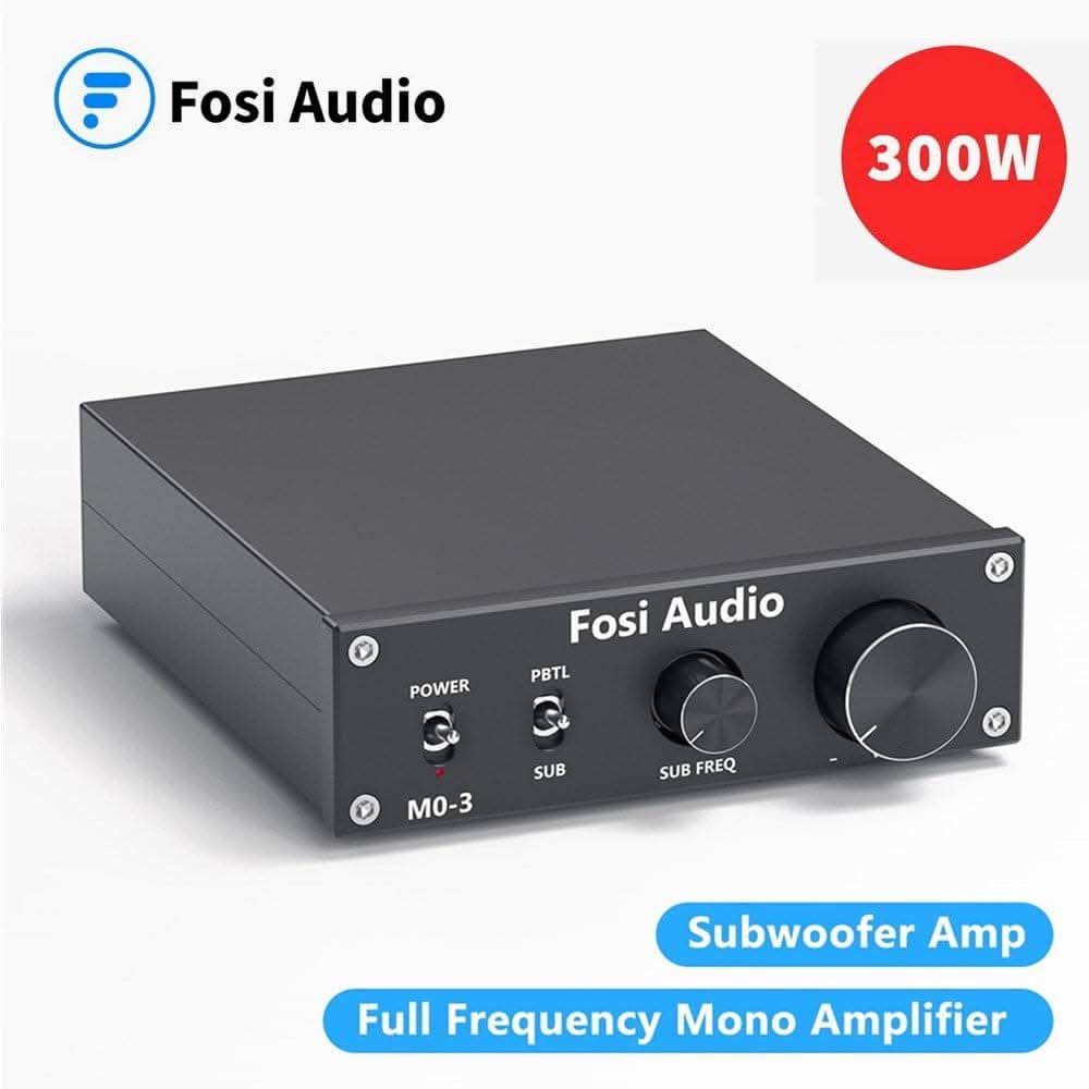 M03 Subwoofer Amplifier 200W Mono Single Power Subwoofer Amp – Fosi Audio